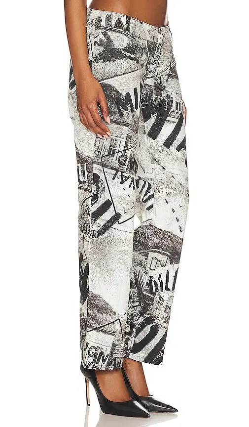 パンツ minou Miaou Atlas Pant In White In Easy Rider - 44% Off | Editorialist